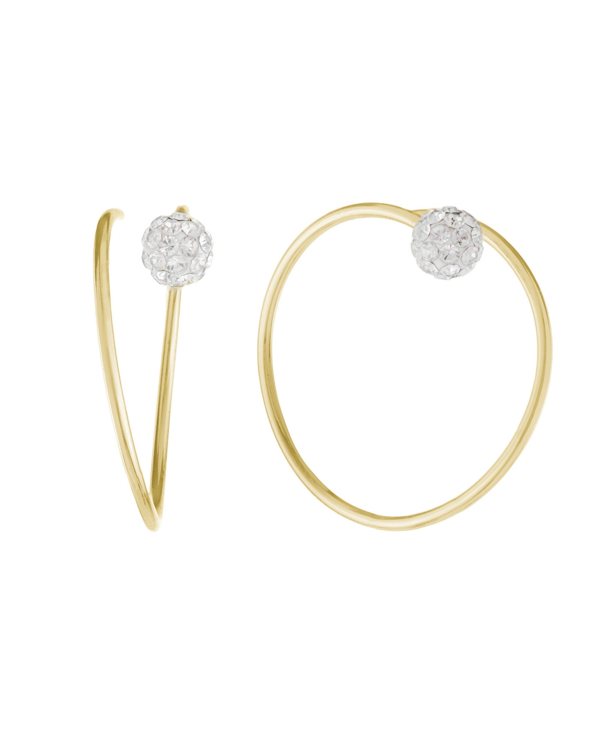 Click here for Giani Bernini Crystal (0.46 ct.t.w) Pull Through H... prices