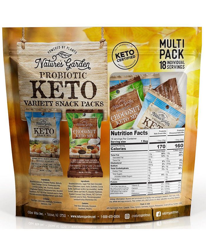 Nature's Garden Probiotic Keto Variety Snack Packs - Macy's