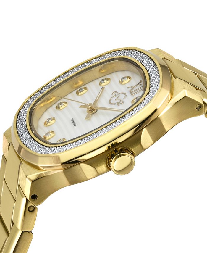GV2 by Gevril Women's Potente Swiss Quartz Diamond Accents Ion Plating ...