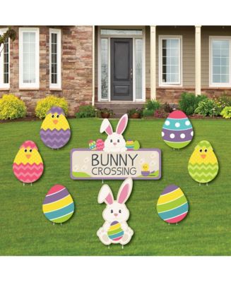 Big Dot of Happiness Hippity Hoppity - Outdoor Lawn Decor - Easter ...