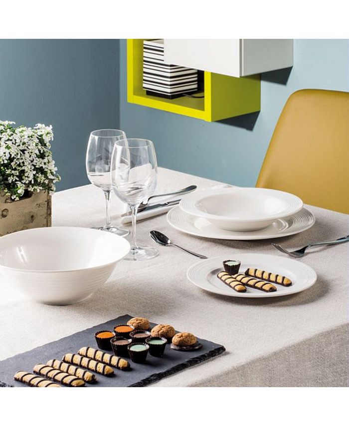 Tognana Polis Circles 12 Piece Dinnerware Set, Service for 4 - Macy's