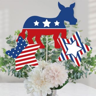 Big Dot of Happiness Democrat Election Democratic Political Centerpiece ...