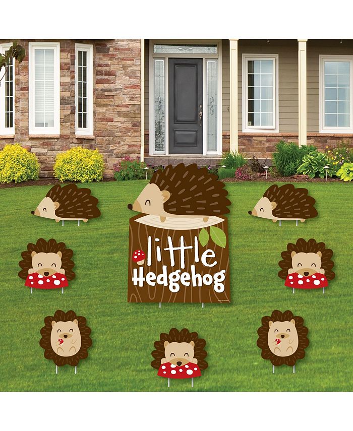 Big Dot of Happiness Forest Hedgehogs - Woodland Birthday Party or Baby ...