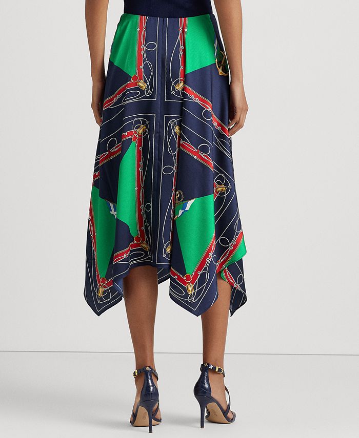 Lauren Ralph Lauren Women's Printed Twill Midi Skirt - Macy's