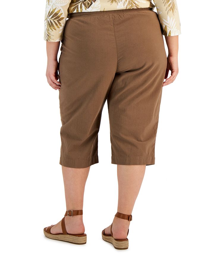 Karen Scott Plus Size Quinn Capri Pants, Created for Macy's - Macy's