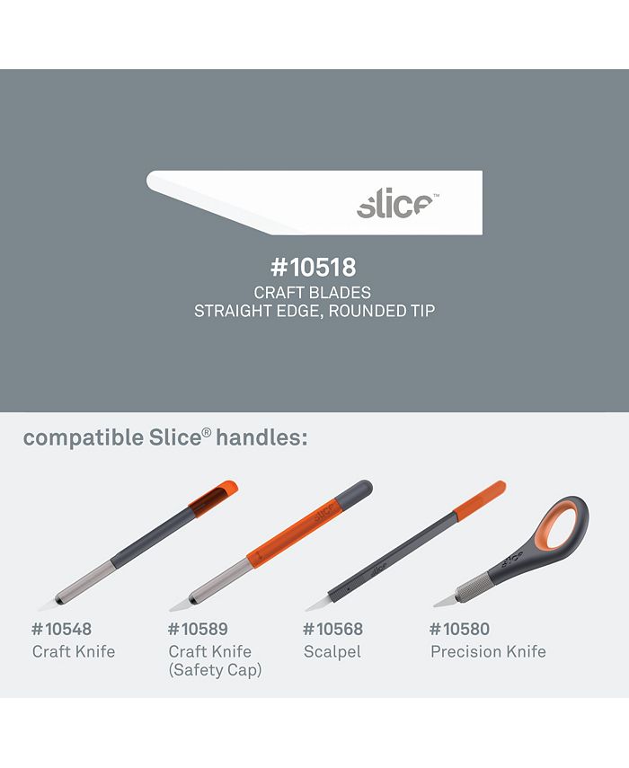 Slice 10518 Replacement Craft Knife Scalpel Blades - Straight Edge ...