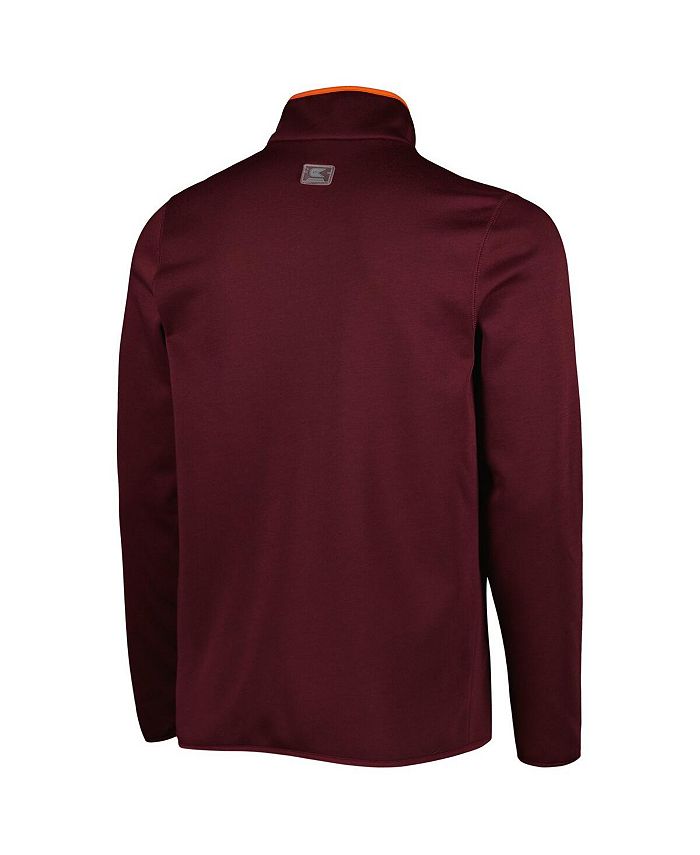 Colosseum Men's Maroon Virginia Tech Hokies Rebound Quarter-Snap Jacket ...