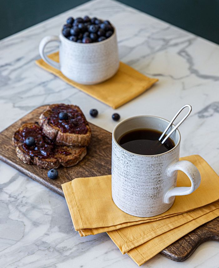 Over and Back Honeysuckle Mugs, Set of 4 - Macy's