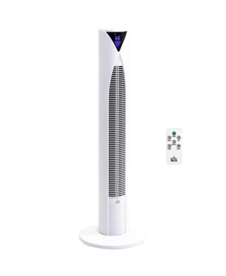 Standing Oscillating Cooling Tower Fan w/ 4 Modes, Timer, White - Macy's