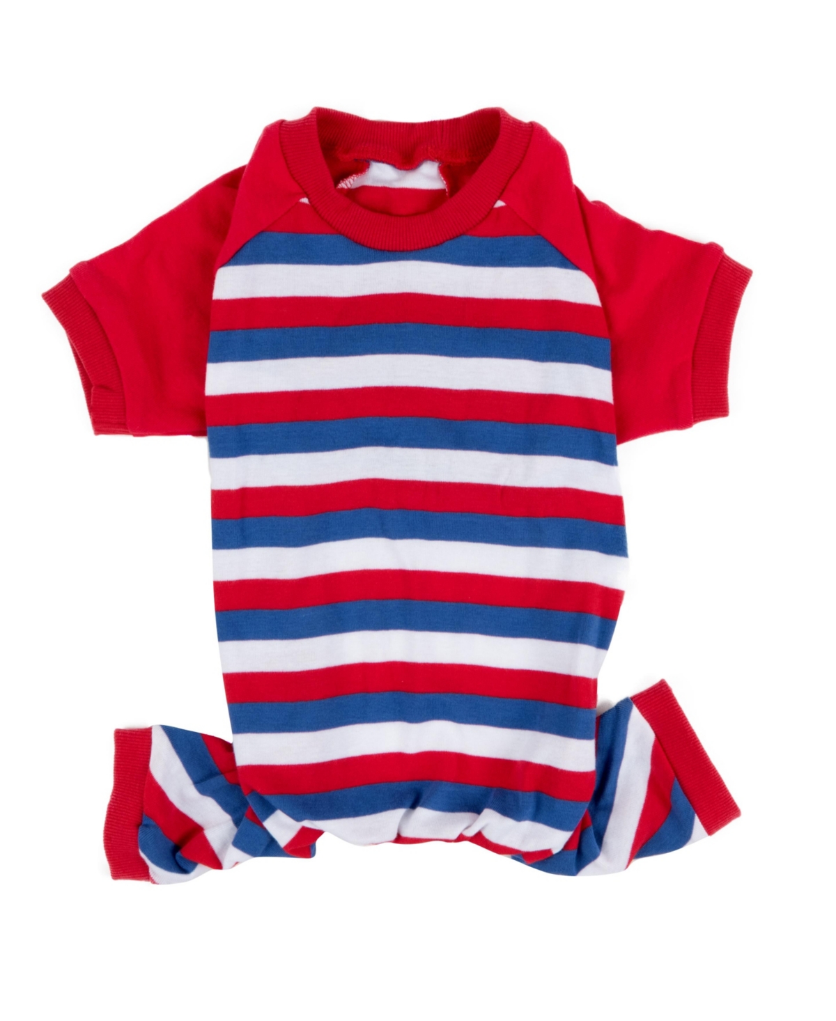 Click here for Leveret Dog Cotton Pajama Striped Red White and Bl... prices