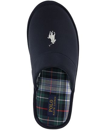 Polo Ralph Lauren Men's Klarence Plaid Scuff Slipper - Macy's