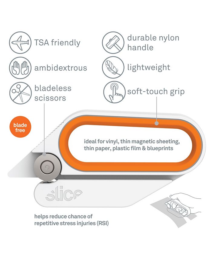 Slice 10598 Rotary Scissors | Bladeless Scissors, Ideal for Florists, Retail or Home | Finger ...