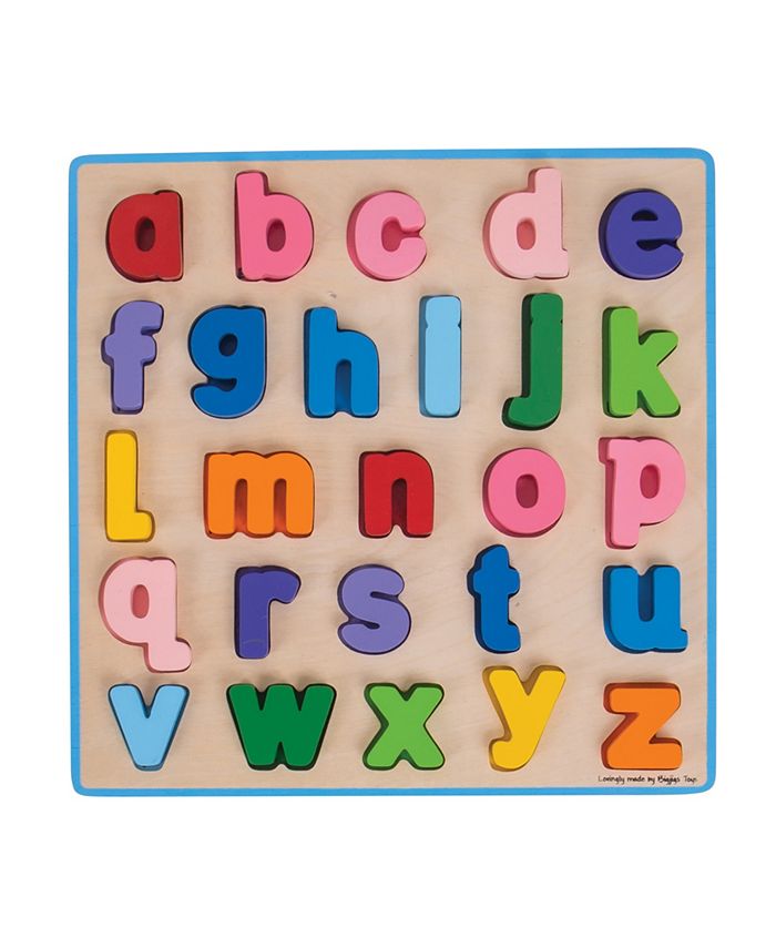 Bigjigs Toys Chunky Alphabet Lowercase Puzzle, 26 Pieces - Macy's