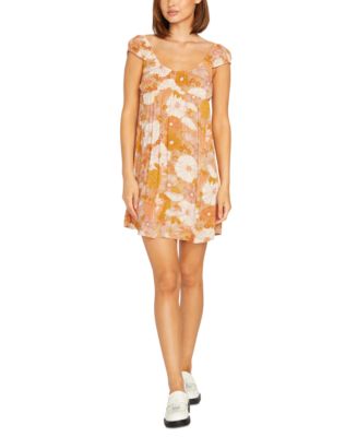 Volcom Juniors' Only Good Daze Printed Mini Dress - Macy's