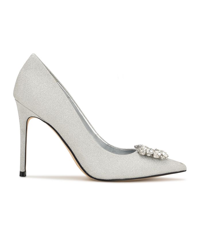 Nine West Women's Fana Bridal Pointy Toe Embellished Dress Pumps - Macy's