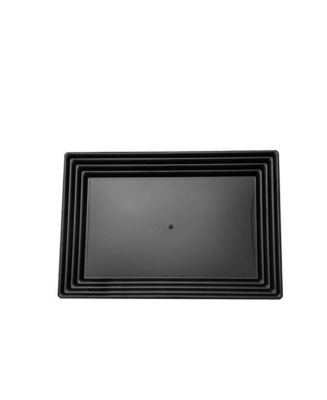 Smarty Had A Party 9" x 13" Black Rectangular with Groove Rim Plastic ...