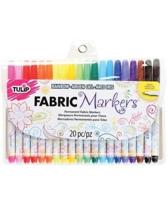 Tulip Writer Fabric Marker Set 20/Pkg-Fine Line Assorted Colors - Macy's