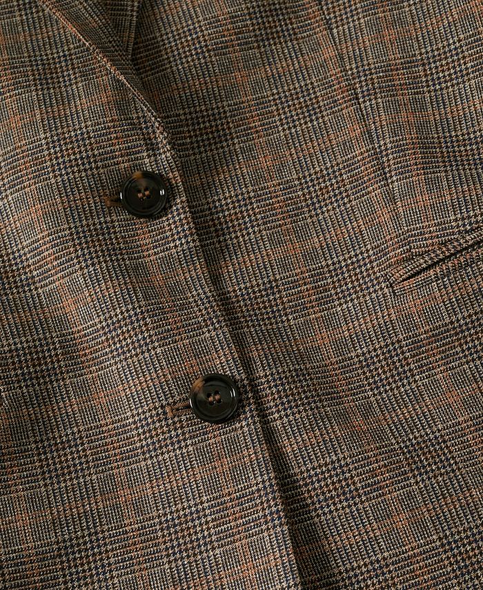 MANGO Women's Check Suit Blazer - Macy's