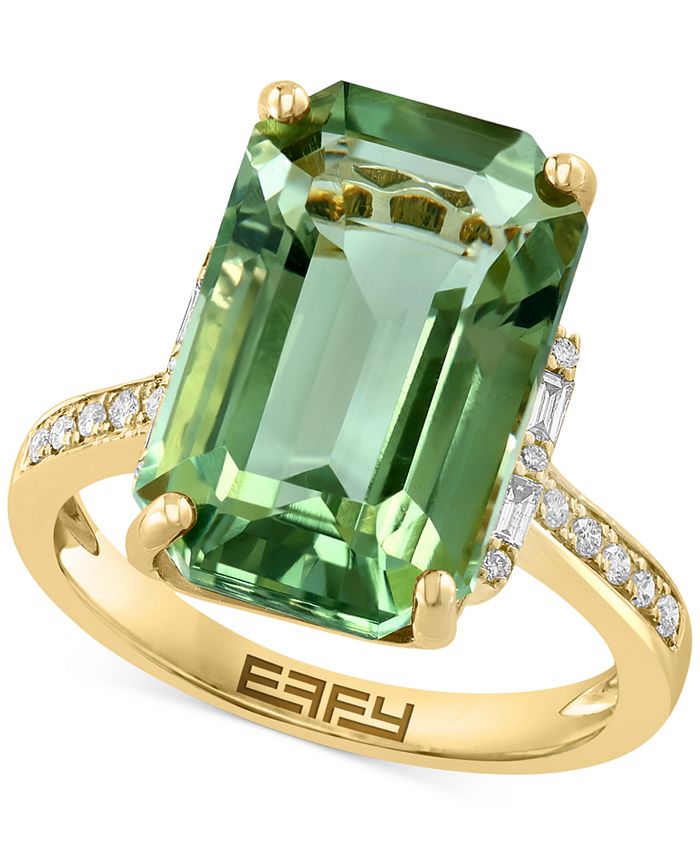 EFFY Collection EFFY® Green Quartz (8-5/8 ct. t.w.) & Diamond (1/6 ct ...