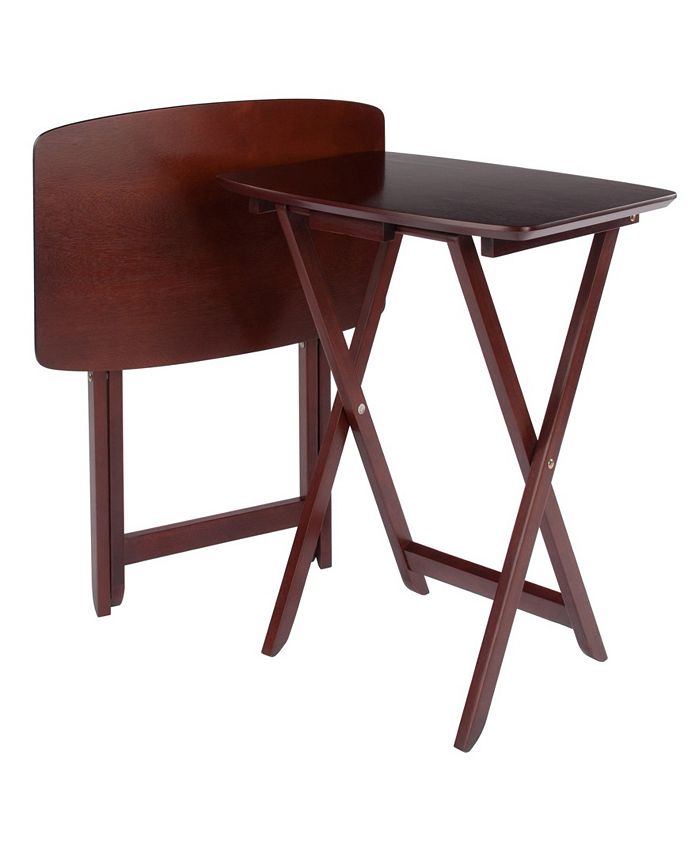Winsome Darlene 2-Piece Wood Snack Table Set - Macy's