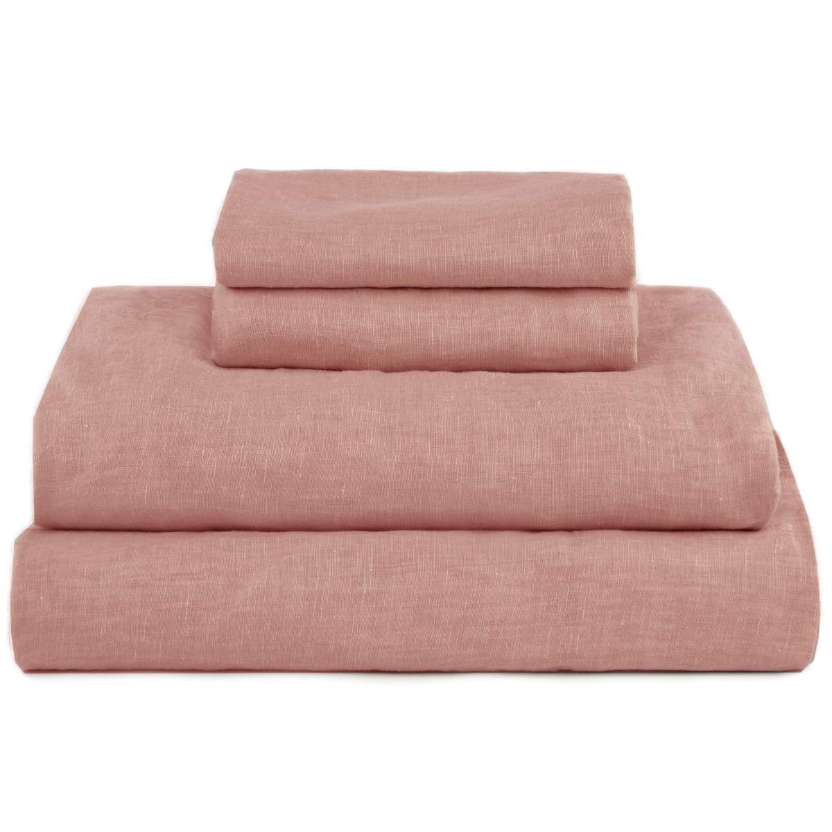 Click here for 100 French Linen Sheet Set - King - Clay prices