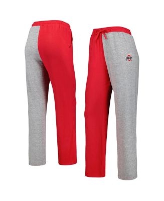 Women's ZooZatz Scarlet, Gray Ohio State Buckeyes Colorblock Cozy Tri ...