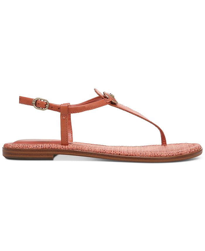 Sam Edelman Gigi Signet T-Strap Flat Sandals - Macy's