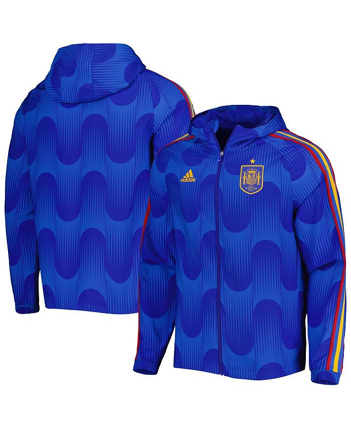 adidas Men's Navy Spain National Team DNA Raglan Full-Zip Hoodie ...