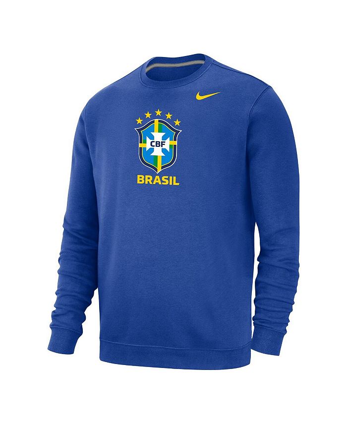 Nike Men's Royal Brazil National Team Fleece Pullover Sweatshirt - Macy's
