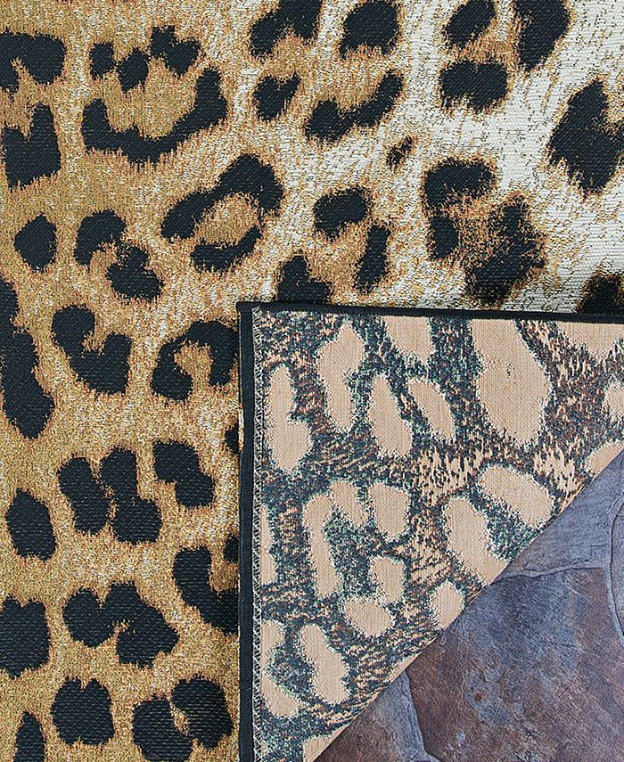 Couristan Dolce Amur Leopard 8'1" x 11'2" Area Rug - Macy's