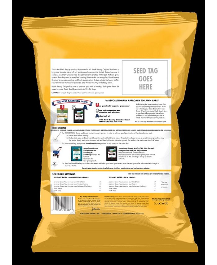 Jonathan Green (#10318) Black Beauty Original Grass Seed, 5 lb bag - Macy's
