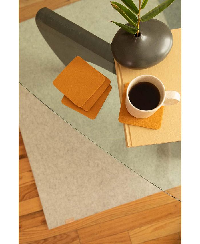 Graf Lantz Bierfilzl Merino Wool Felt Square Coaster Solid 4 Pack - Macy's