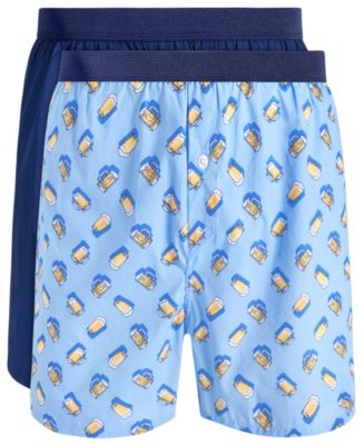 Club Room Men's 2pk. Beer Boxer Shorts, Created for Macy's - Macy's