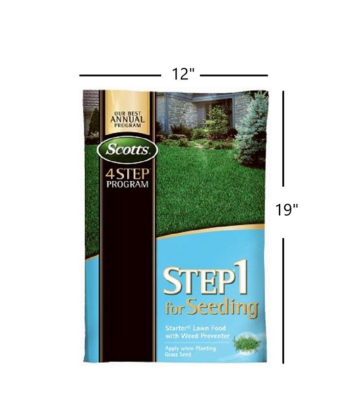 Scotts Step 1 Seeding Starter Lawn Food with Weed Preventer, 5000 sqft ...