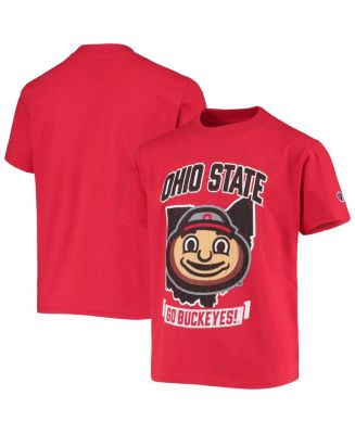 Big Boys Champion Scarlet Ohio State Buckeyes Power blend Pullover ...