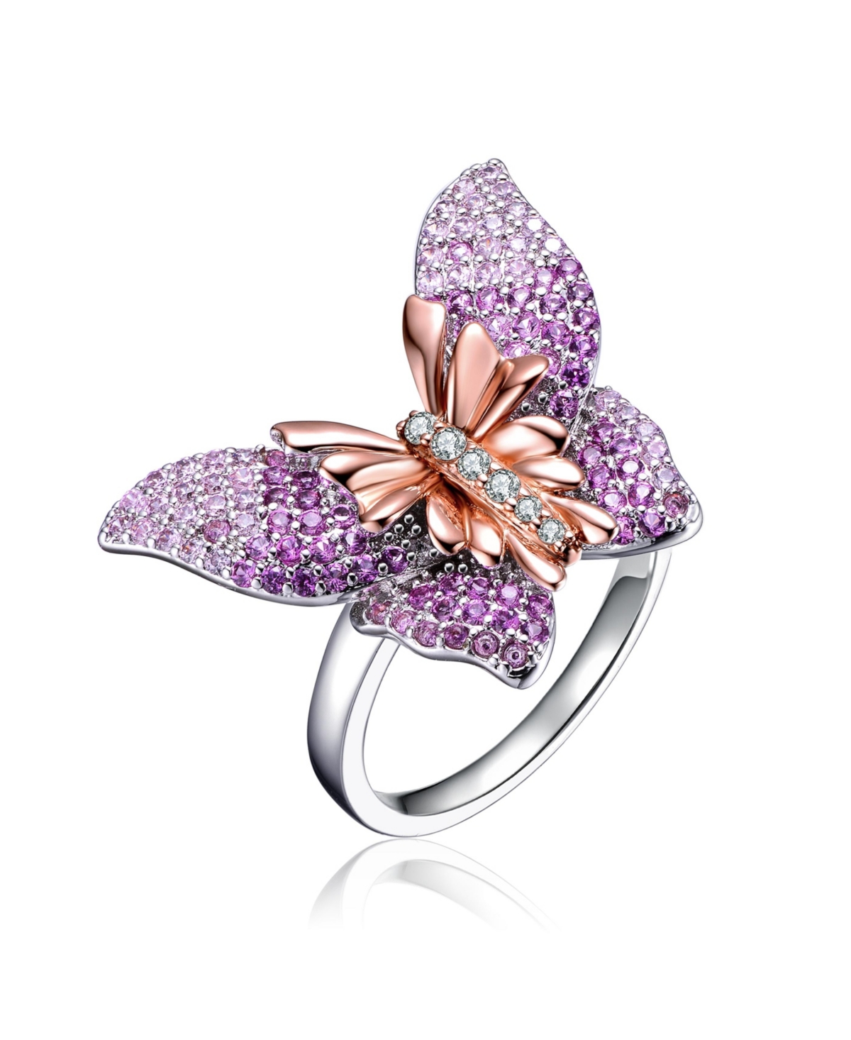 Click here for Elegant Sterling Silver & Rose Gold-Plated Multico... prices