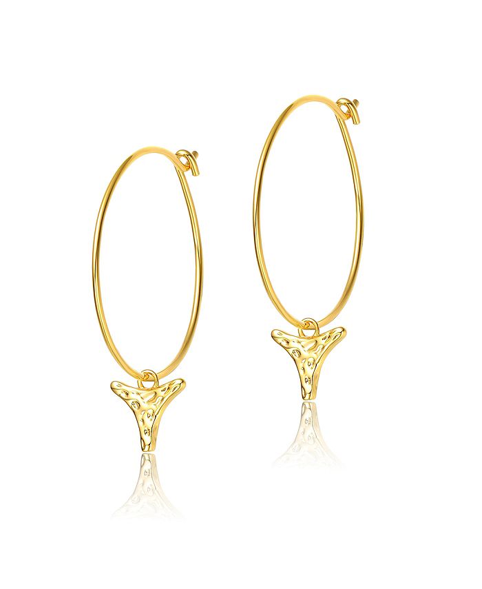Rachel Glauber 14k Gold Plated Cubic Zirconia Hoop Earrings Macys