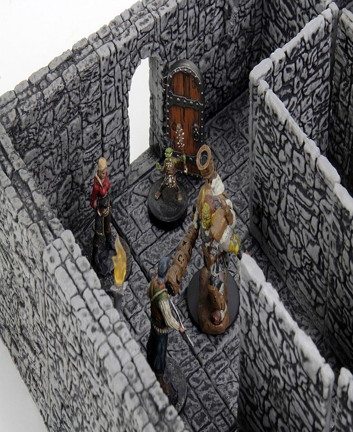 WizKids Games WarLock Tiles Dungeon Tiles II Full Height Stone Walls ...