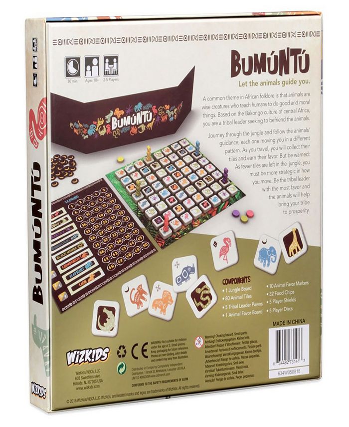WizKids Games Bumuntu African Village Animal Themed Family Board Game ...