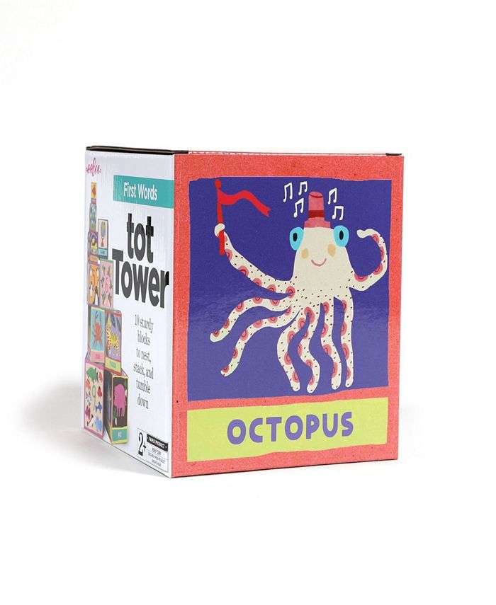 Eeboo First Words Tot Tower Stacking Blocks - Macy's