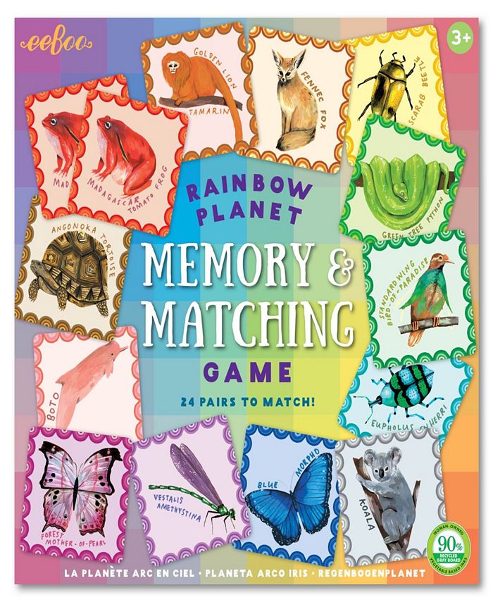 Eeboo Rainbow Planet Memory and Matching Game - Macy's