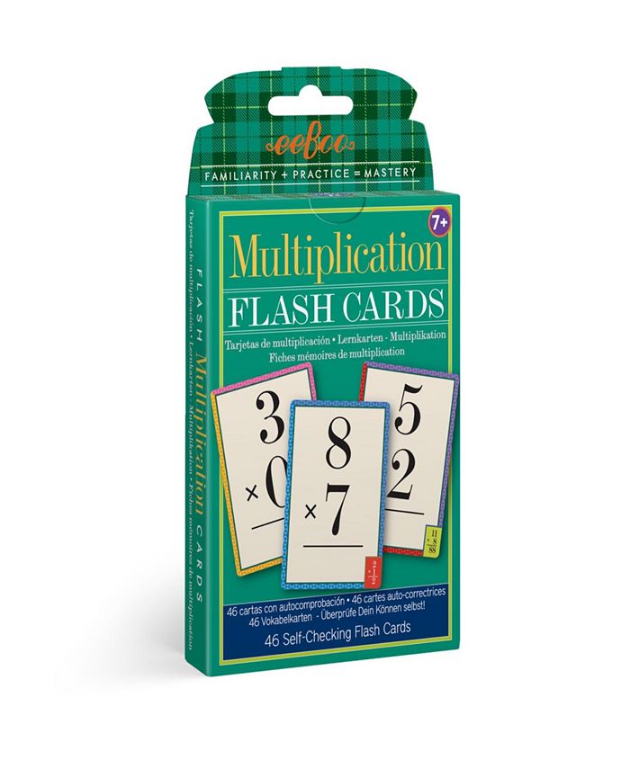 Eeboo Multiplication Educational Flash Cards 46 Piece Set - Macy's
