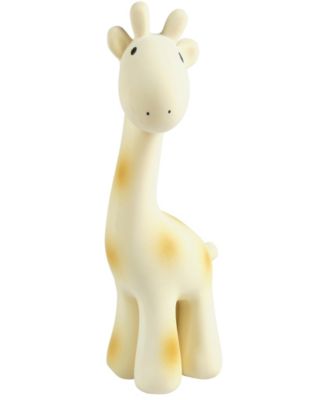 Tikiri Rubber Giraffe Rattle Teether Natural Rubber Bath Toy - Macy's