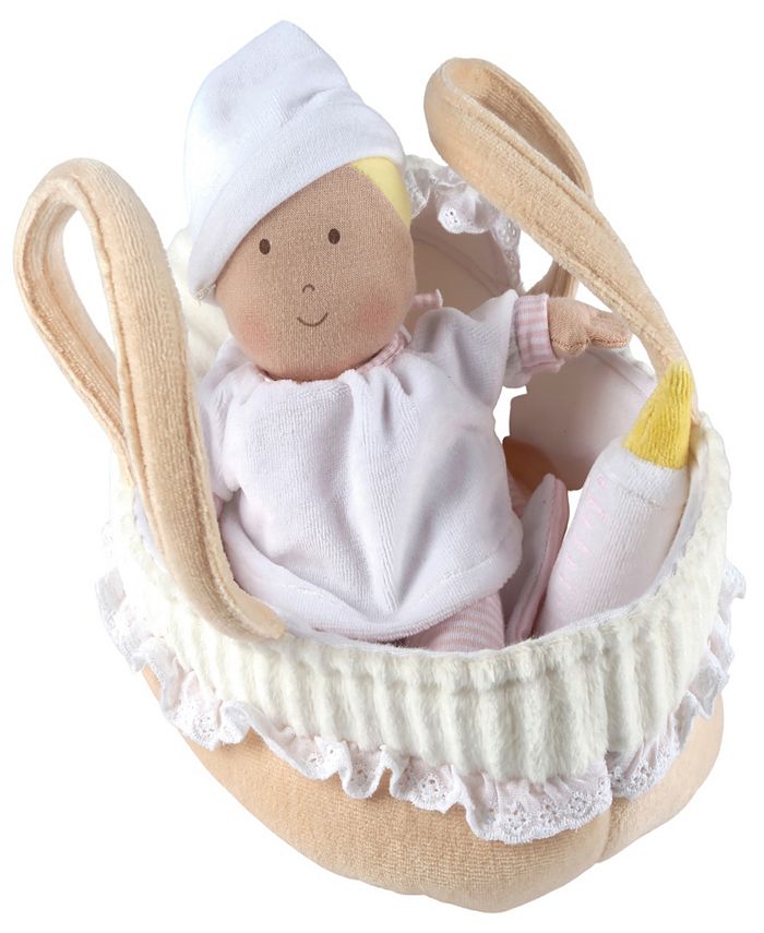 Bonikka Tikiri Toys Grace Soft Baby Doll with Carry Cot and Bottle ...