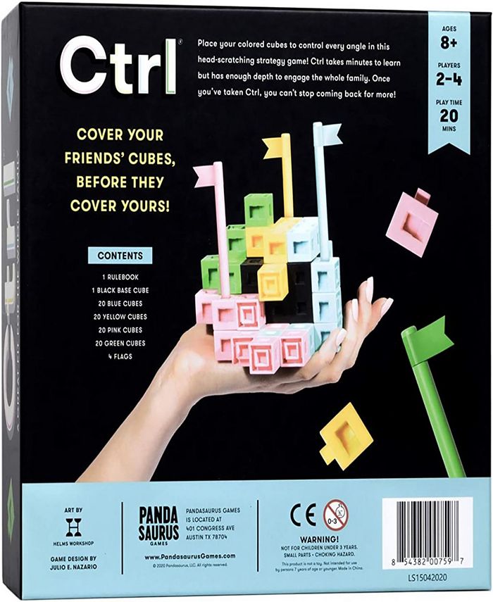 Pandasaurus Games Ctrl Family-Friendly Cube Building Game 86 Piece Set ...