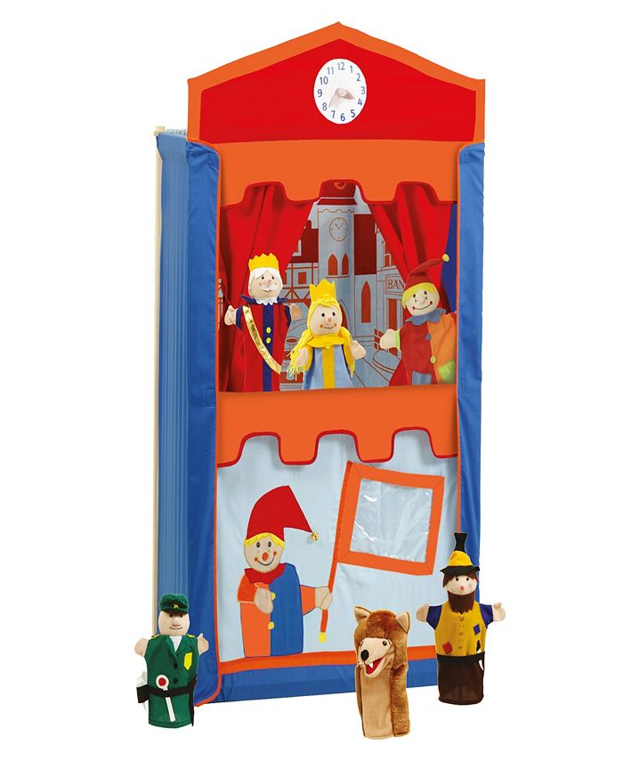 Roba-Kids Punch Judy Show Wooden Free Standing Hand Puppet Theater 11 ...
