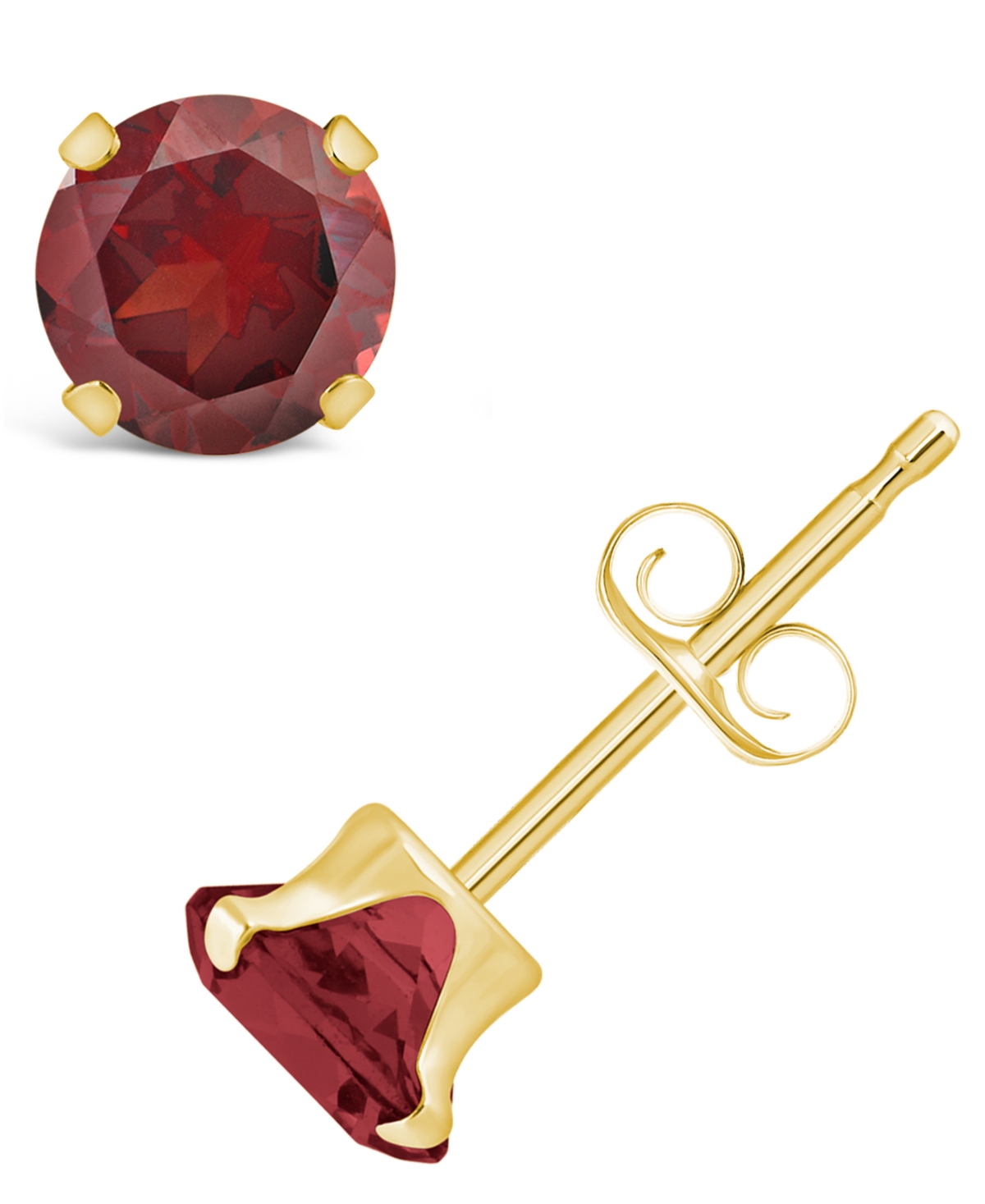 Click here for Macys Gemstone Stud Earrings in 10k Yellow Gold -... prices