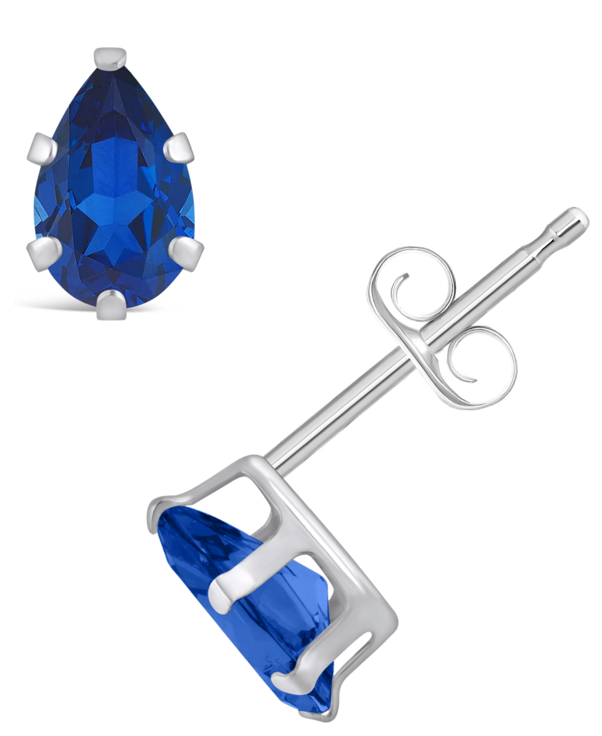Click here for Macys Gemstone Stud Earrings in 10k White Gold - S... prices