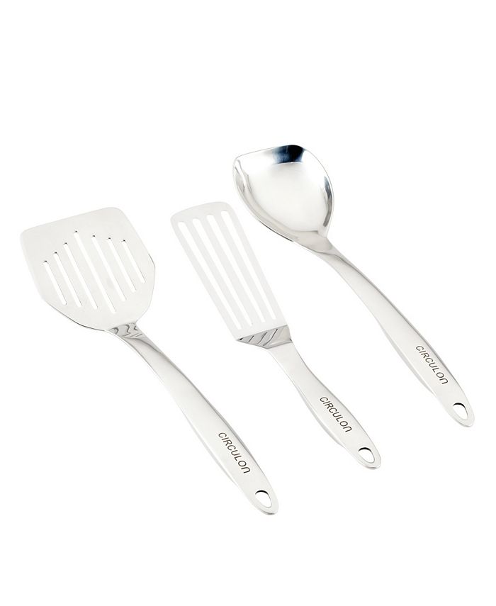Circulon Tools Stainless Steel Hollow Handle Kitchen Utensils, Set of 3 ...