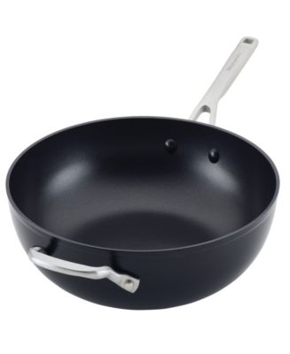 KitchenAid Hard-Anodized Aluminium 12.25" Induction Non-stick Wok with ...